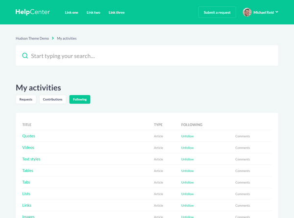 Hudson Theme | Accordion Sections | Lotus Themes for Zendesk