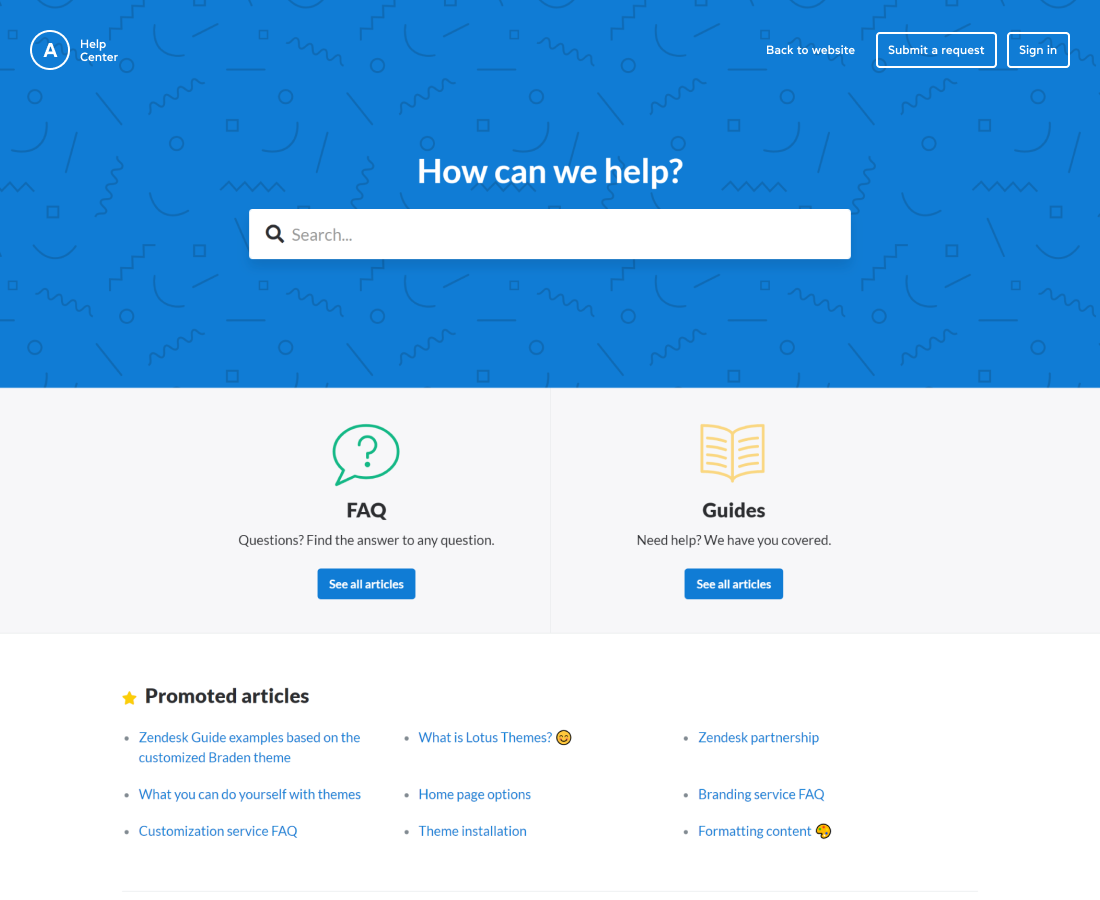 Zendesk Themes and Customizations for Zendesk Guide Help Center – Lotus ...